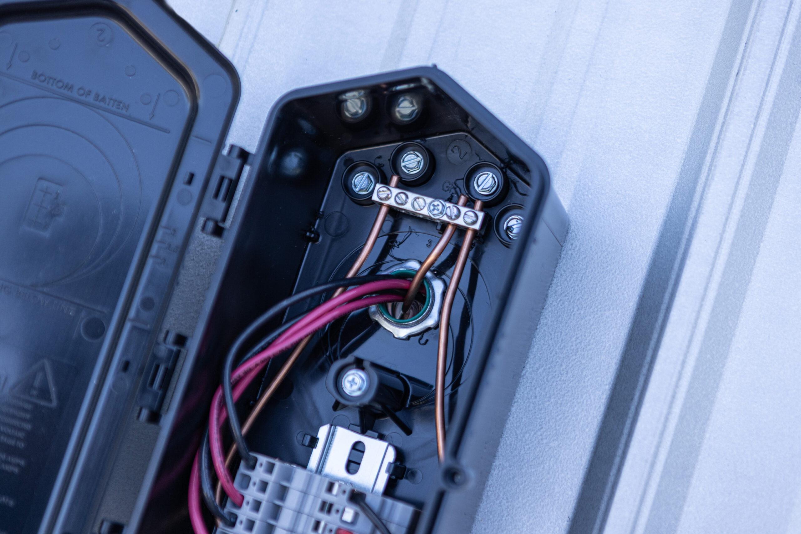 EZ-Solar Tombstone JB-T Flashed Wire Entry Junction Box